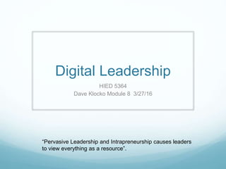 Digital Leadership | PPTX