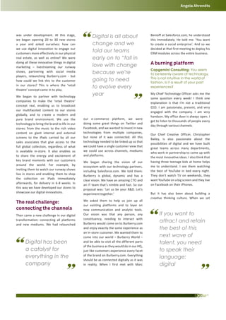 Digital Leadership: An interview with Angela Ahrendts | PDF