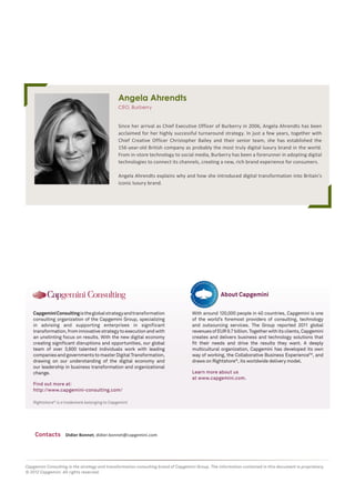 Digital Leadership: An interview with Angela Ahrendts | PDF