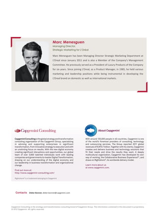 An Interview with Marc Menesguen Managing Director, Strategic Marketing ...