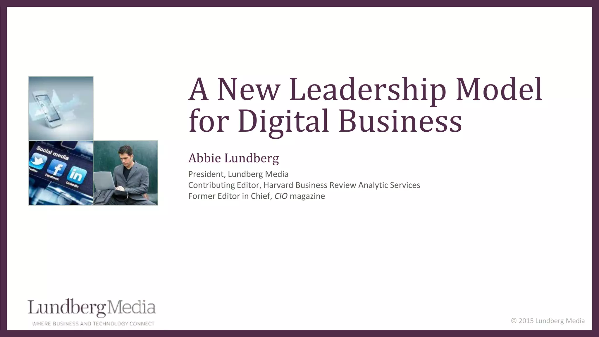 A New Leadership Model for Digital Business | PPTX