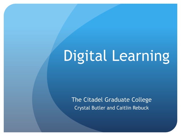 Digital learning | PPT