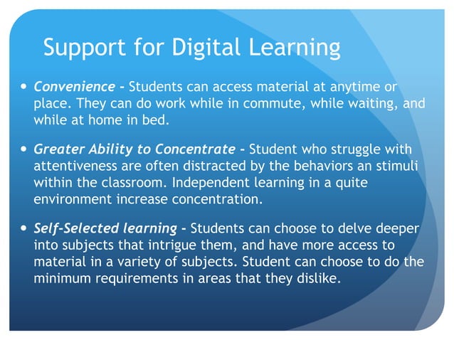 Digital learning | PPT