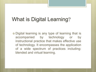 Digital learning | PPT