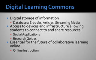 Digital Learning Commons | PPT