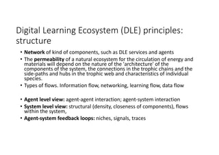 Digital learning ecosystem principles in socio technical systems | PDF