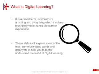 Digital Learning Glossary of Terms | PPT