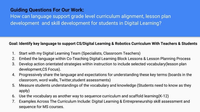 Sharing & Scaling The Language Of Digital Learning | PPT | Free Download