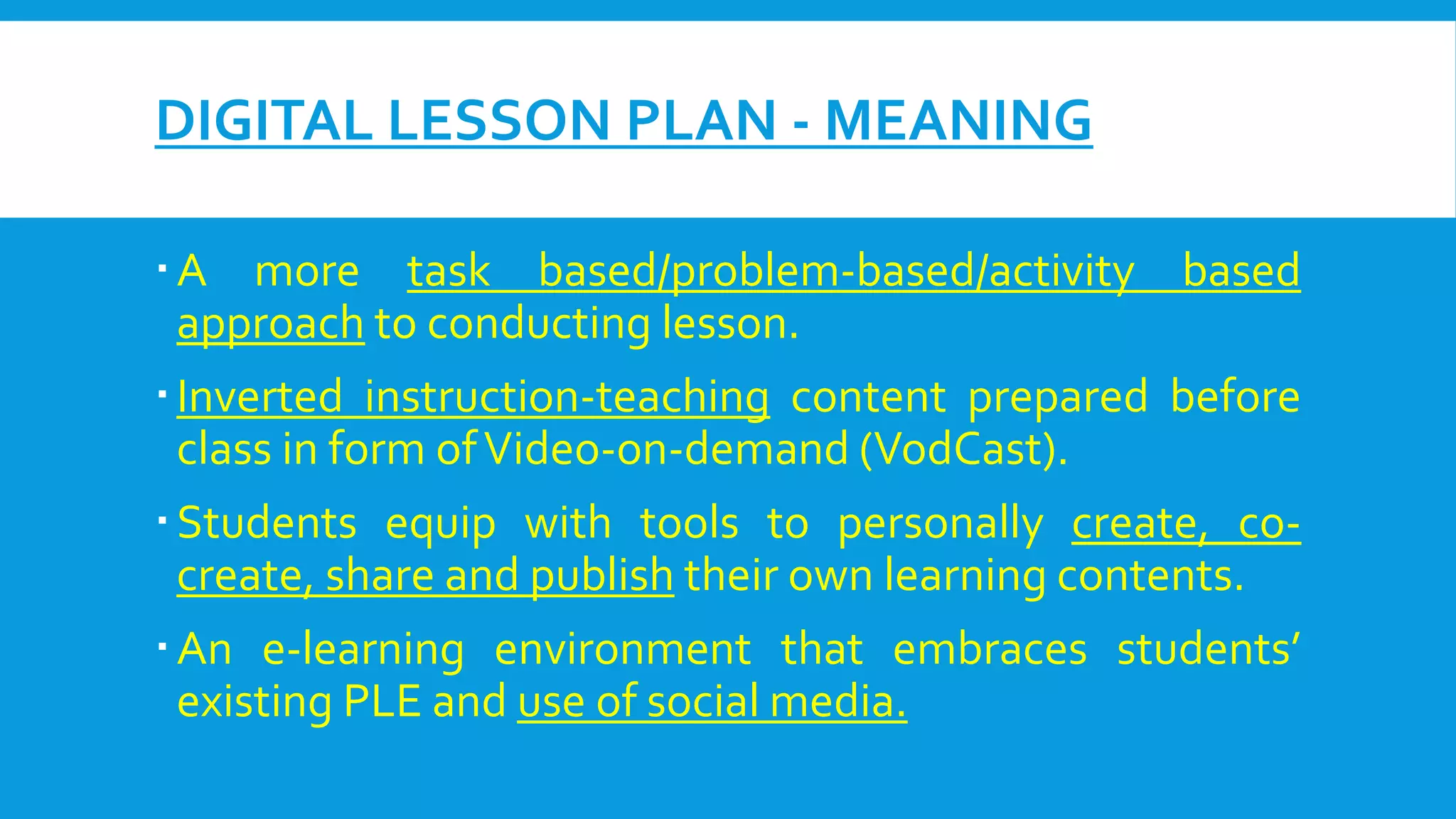 Digital Lesson Plan | PDF