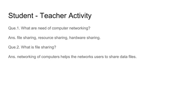 Digital lesson plan topic computer networking (1) | PPTX
