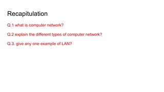 Digital lesson plan topic computer networking (1) | PPTX