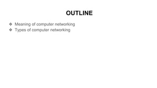 Digital lesson plan topic computer networking (2) | PPTX