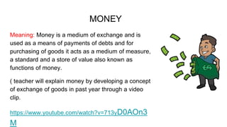 Digital lesson plan topic money simulation with ict | PPTX