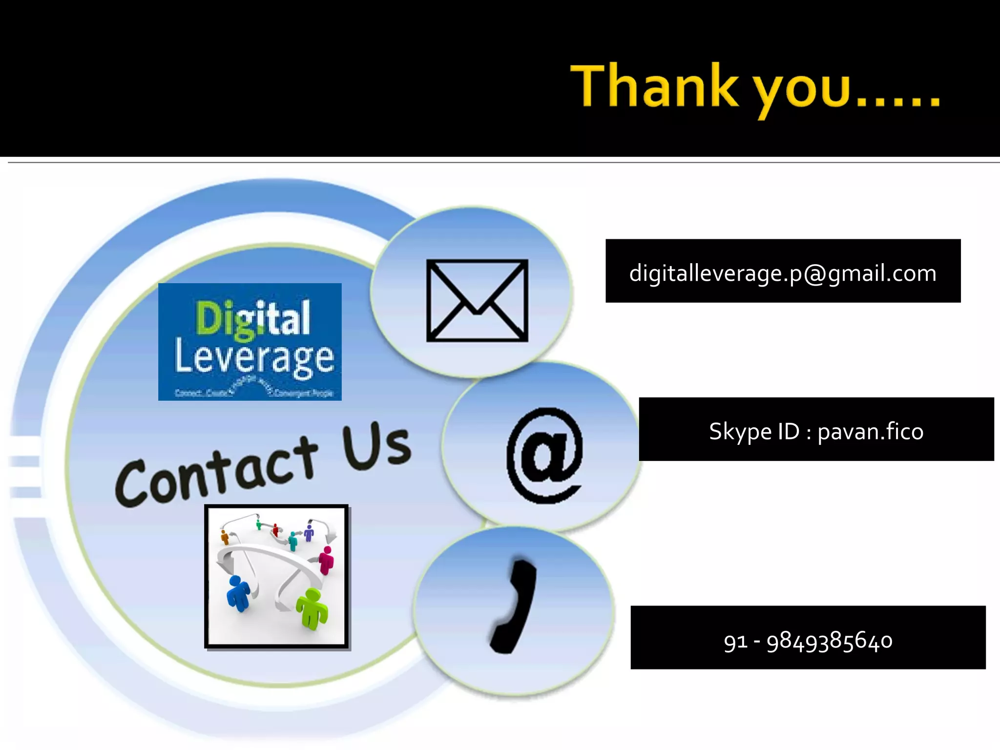 Digital leverage consulting services | PPT