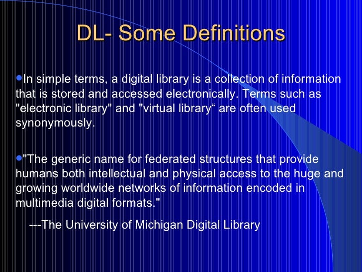 Digital Libraries digital-libraries