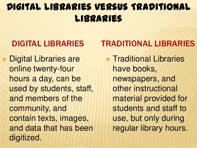 Digital libraries
