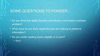 Digital libraries | PPTX