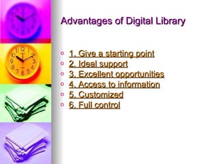 Digital libraries power point | PPT