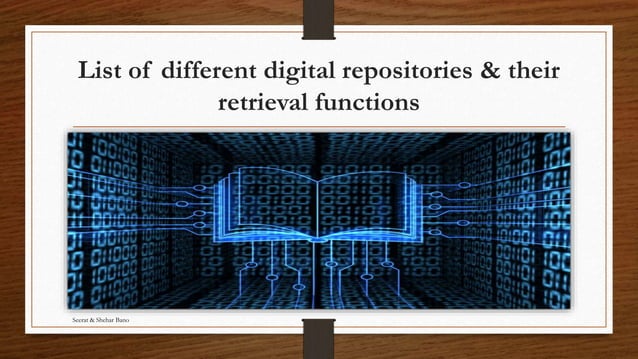 Digital libraries & repositories | PPT