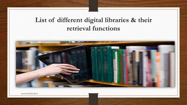 Digital libraries & repositories | PPT