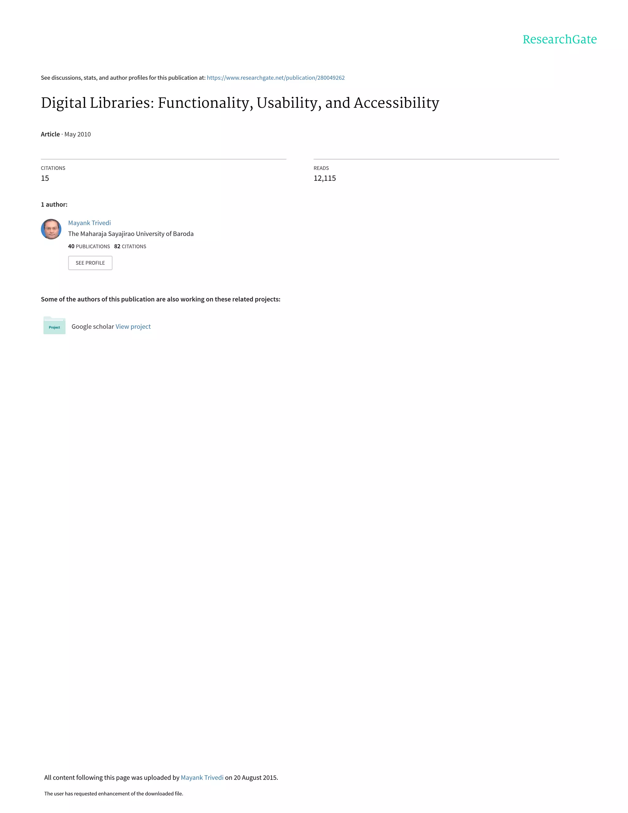 Digital library | PDF