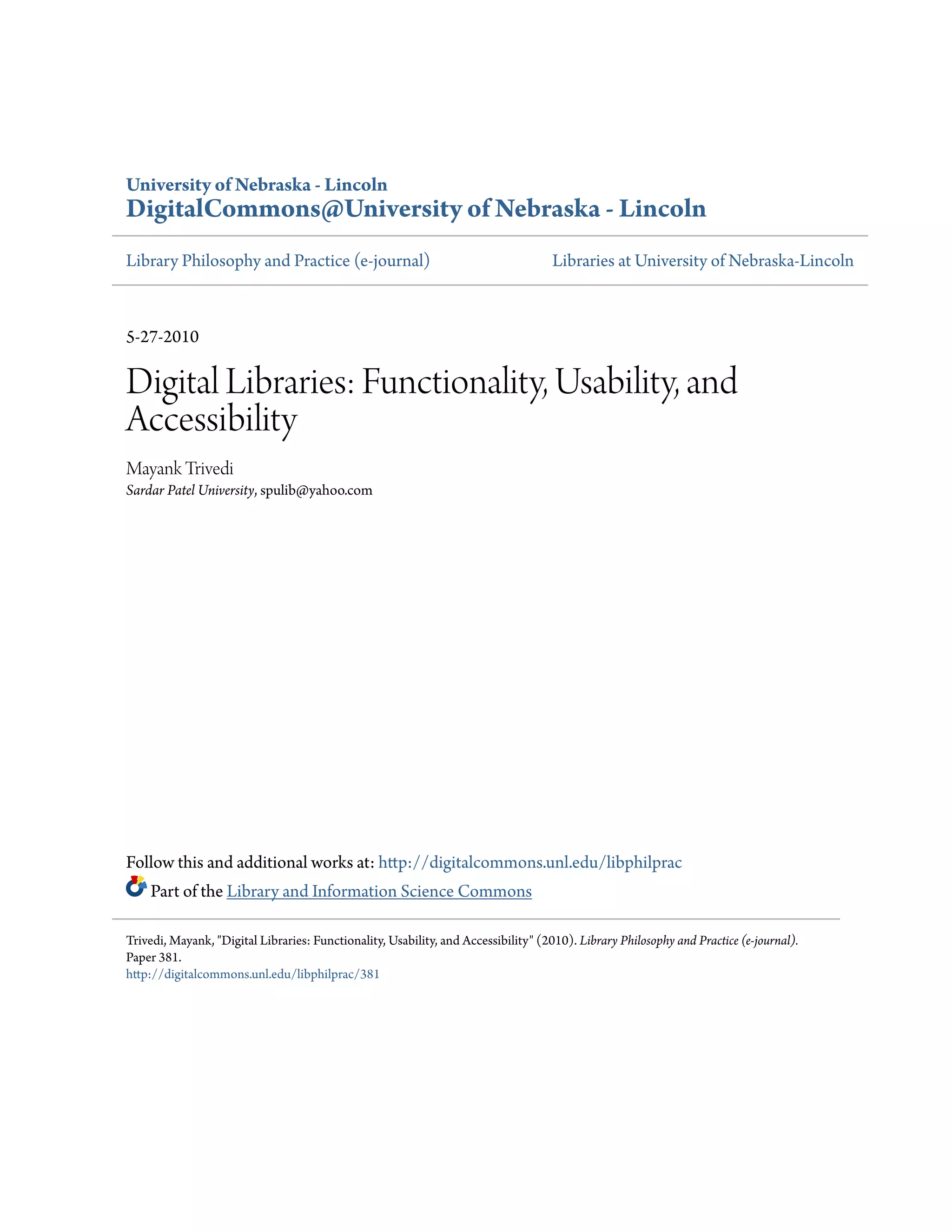 Digital library | PDF