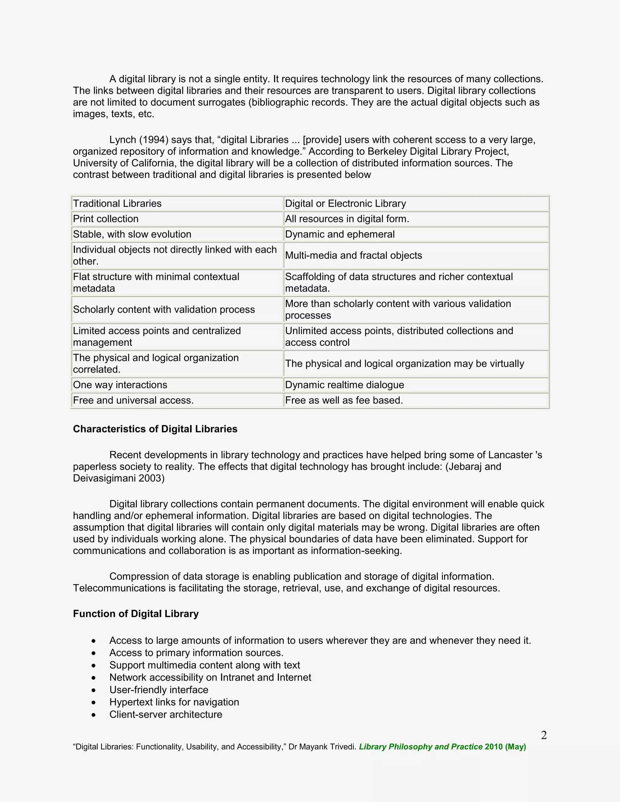 Digital library | PDF