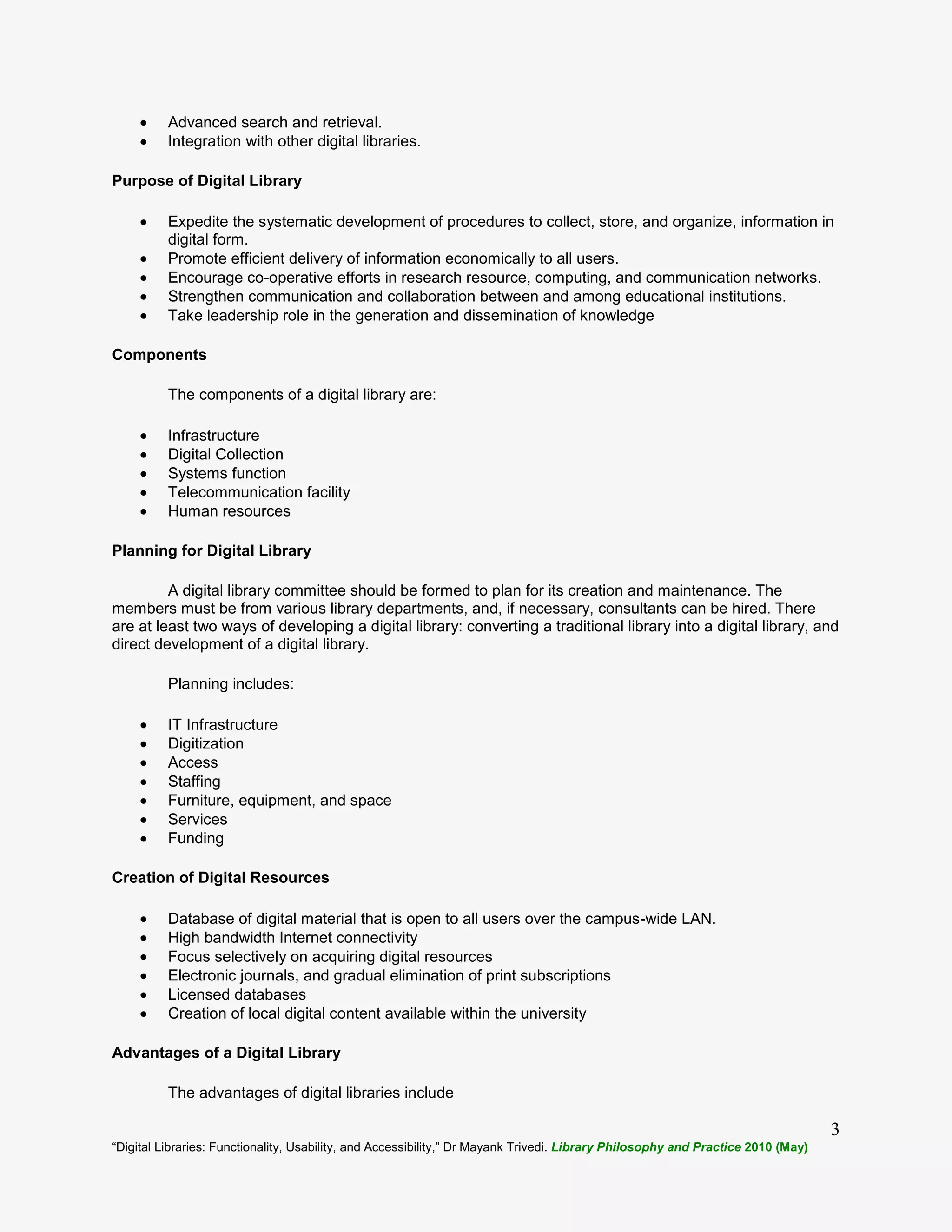 Digital library | PDF