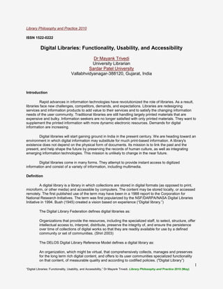 Digital library | PDF