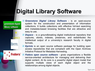 Digital Libray | PPT | Databases | Computer Software and Applications