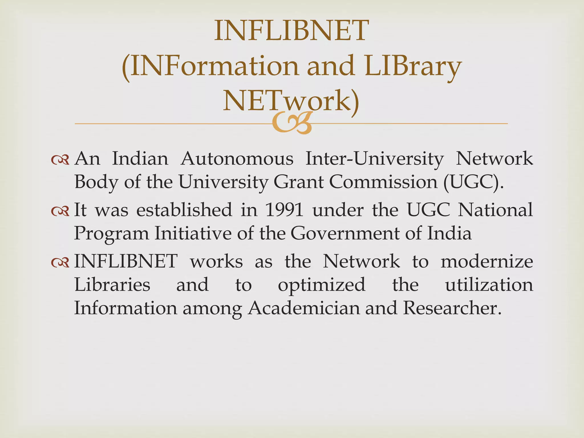 Digital library initiative at inflibnet | PPTX