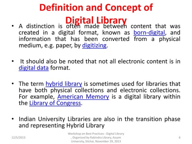 Digital Library Initiatives in India : An Overview | PDF | Databases ...