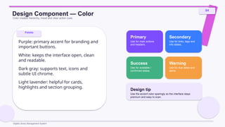 Designing a Modern Digital Library Management System Interface | PPTX