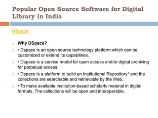 Digital library management system in the context of oss anil mishra | PPSX | Shareware and ...