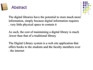 Digital library presentation | PPT
