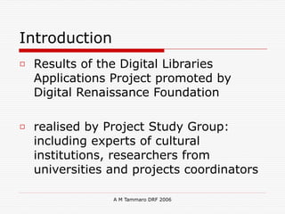 Digital library users: a case study on needs, expectations and skills | PPT
