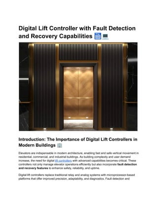 Digital Lift Controller with Fault Detection and Recovery Capabilities.pdf
