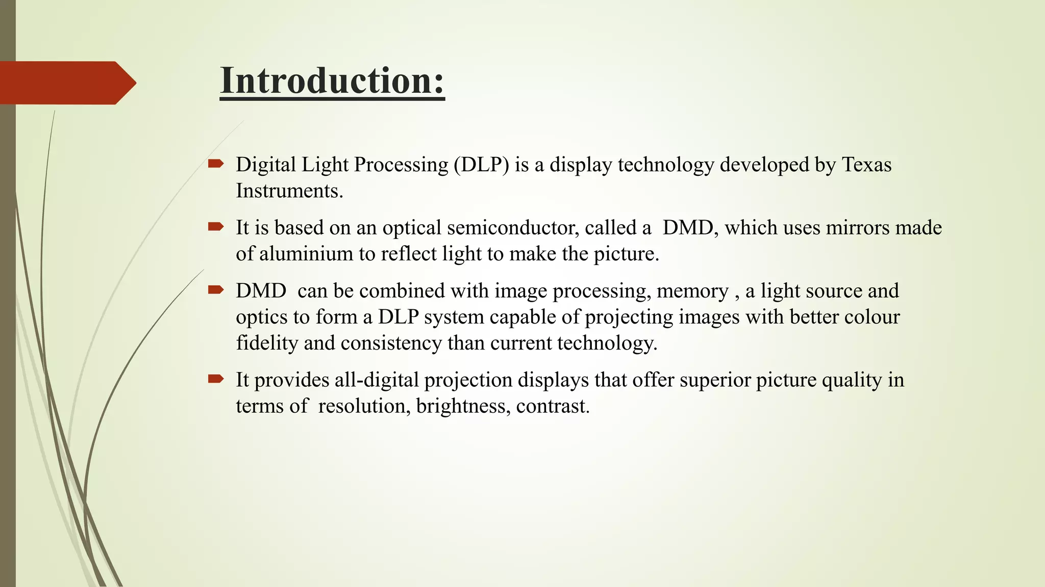 Digital light processing and its future application. | PPTX