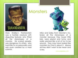 Digital literacies activity 4 stereotypes | PPTX