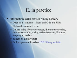 Digital literacies at LSE | PPT