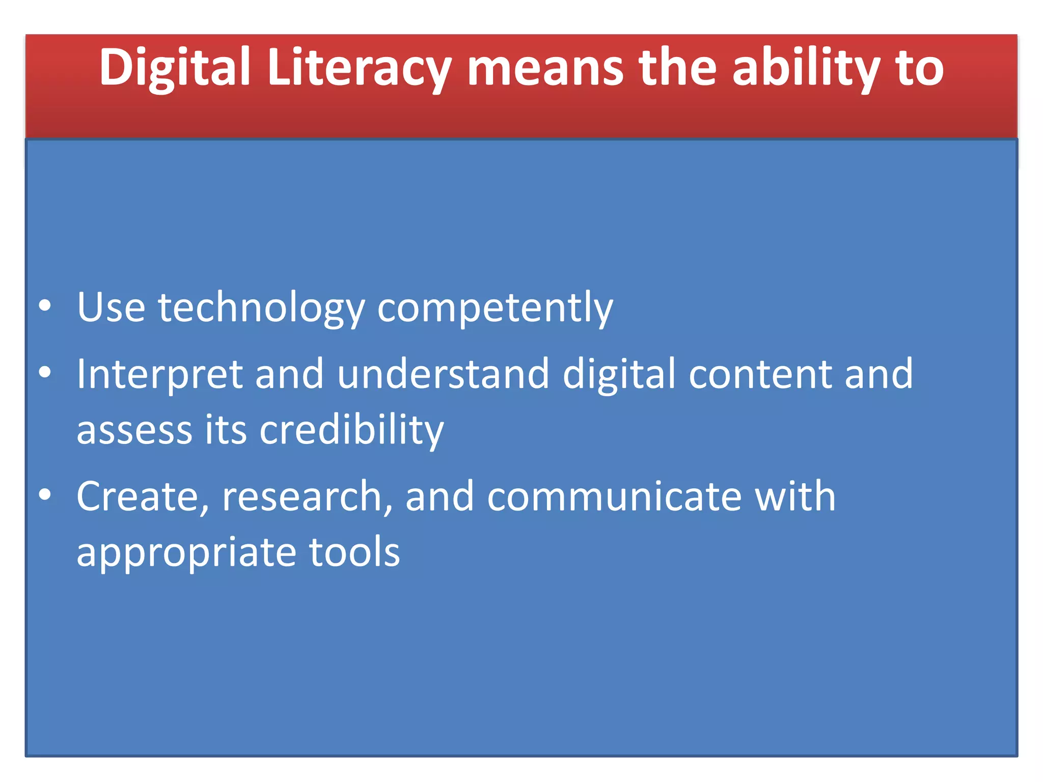 Digital literacy | PPTX