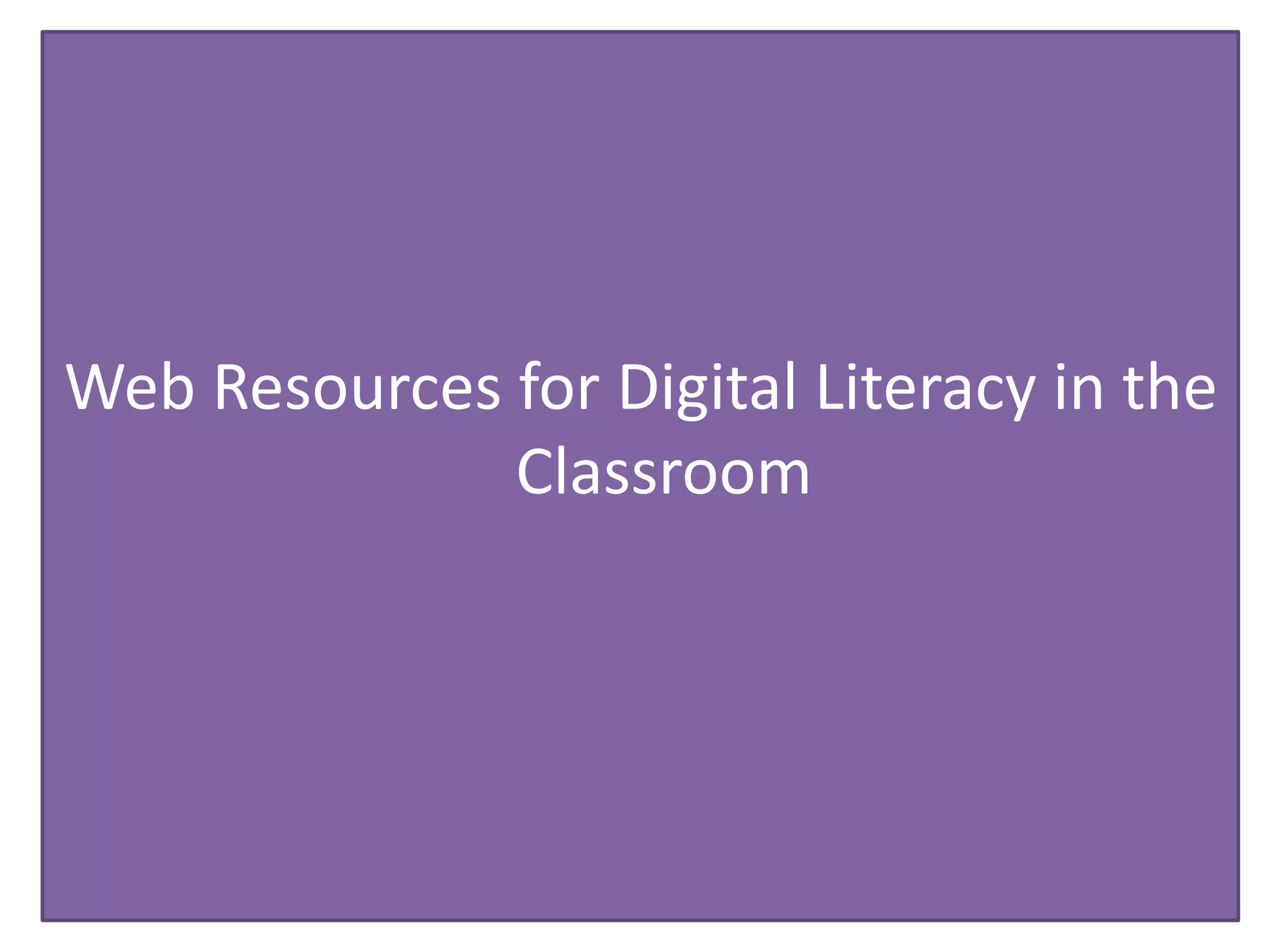 Digital literacy | PPTX