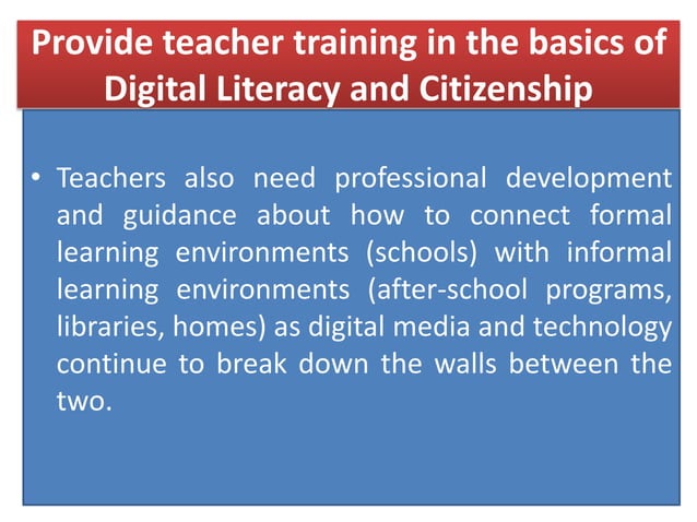 Digital literacy | PPTX