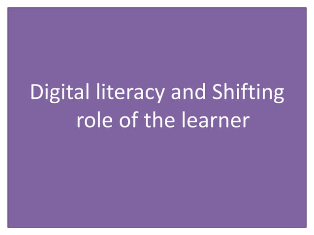 Digital literacy | PPTX
