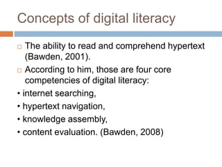 Digital literacy | PPTX