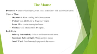 digital literacy, parts of a computer, computer hardware and software ...