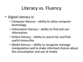 Digital literacy an introduction | PPT