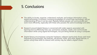 Digital literacy wanderley | PPTX