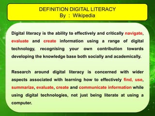 Digital literacy 1 | PPT