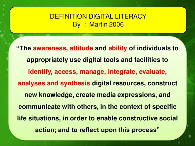 Digital literacy 1
